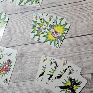 Vintage POWER RANGER Playing Cards COMPLETE 1994 Saban Entertainment - Etsy