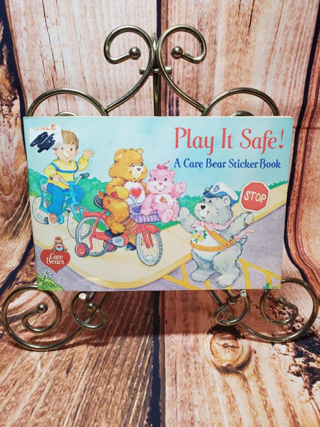 Vintage Care Bear play It Safe Care Bear Sticker Book UNUSED 1984 ...