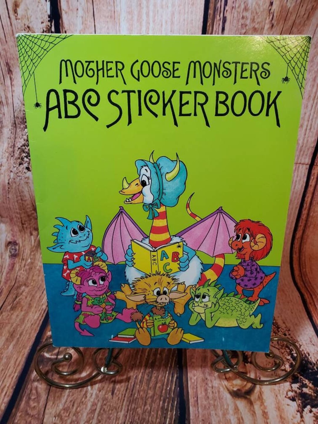 Mother Goose Monsters ABC Sticker Book UNUSED 1992 Mcclanahan Book ...