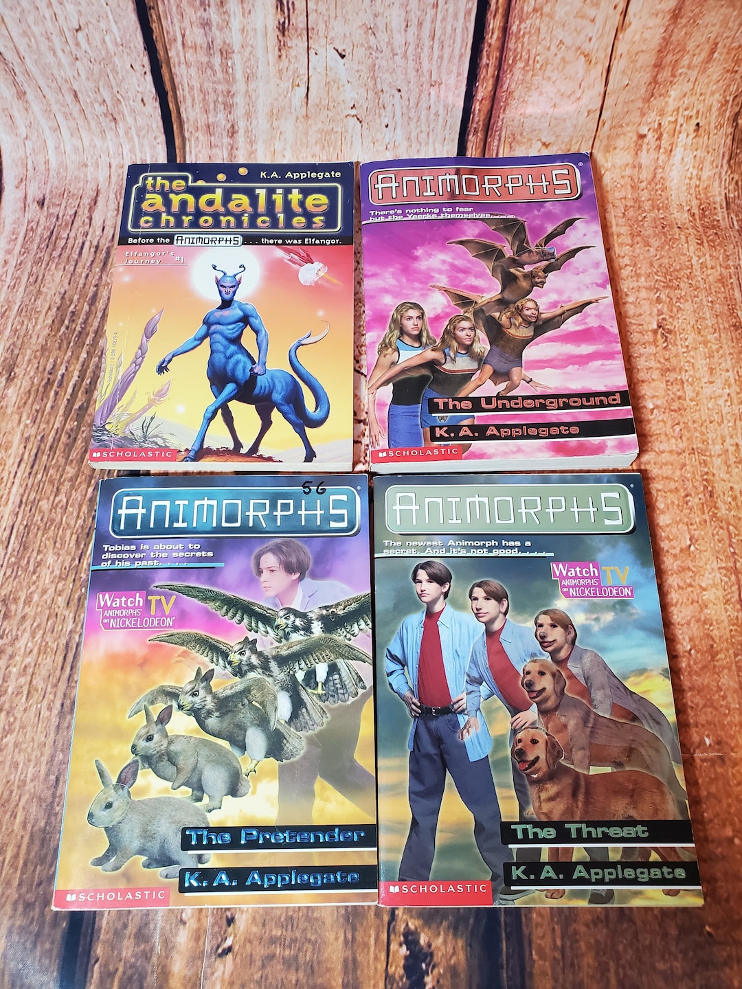 ANIMORPHS Series Paperback Books by K.A. Applegate Set of 4 1990s ...