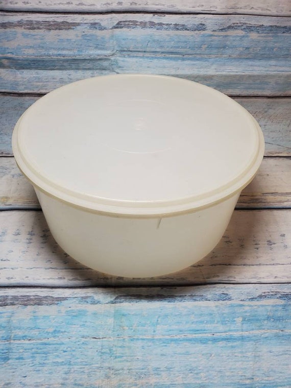 Kitchen Storage Home & Living Vintage Large White Tupperware Canister ...