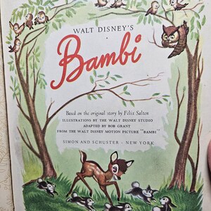 Vintage bambi Little Golden Book 1948 Golden Books & Western Printing ...