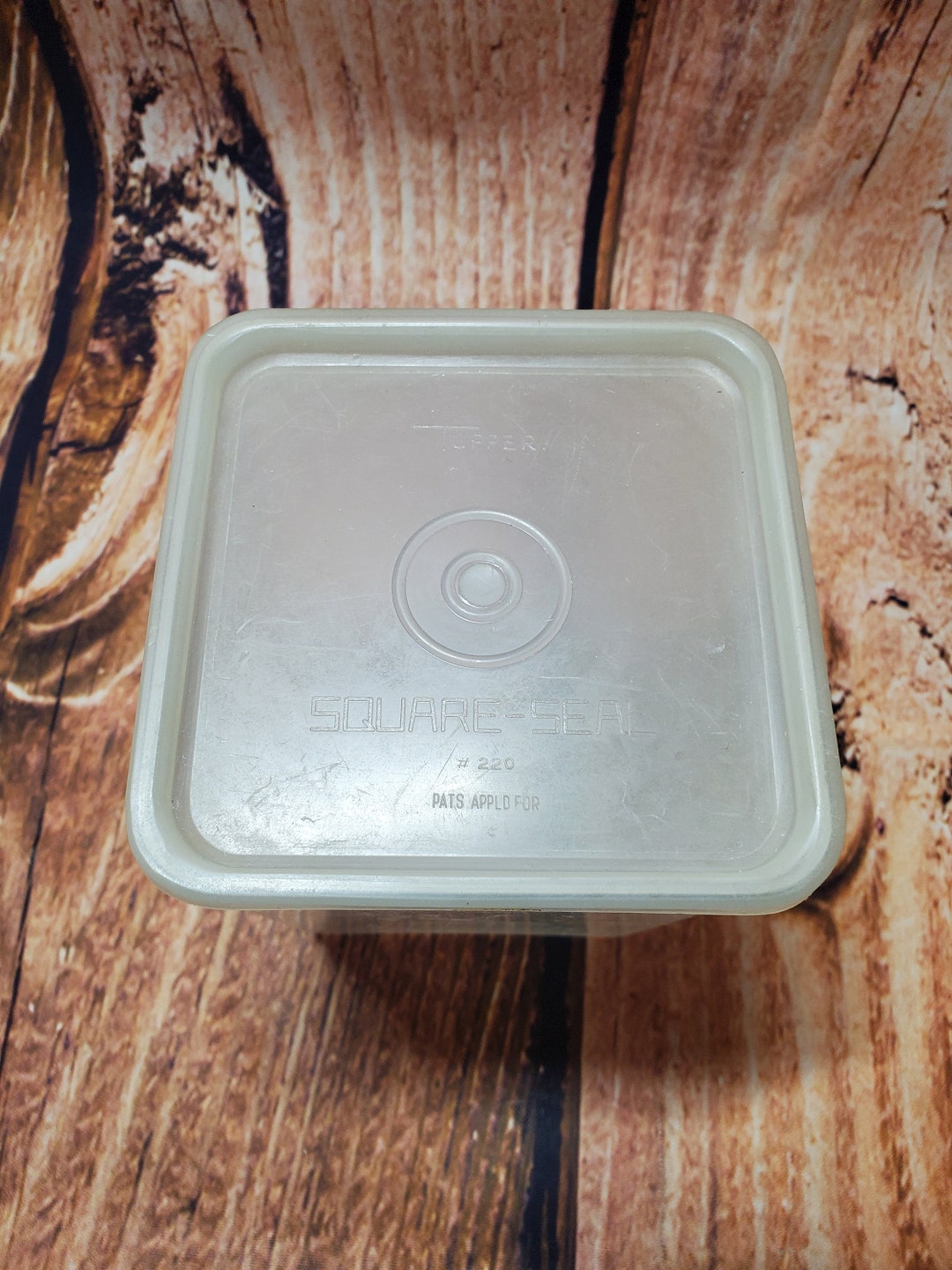 Vintage Tupper! Sheer Square Container With #220 Lid - 1950s - VERY ...