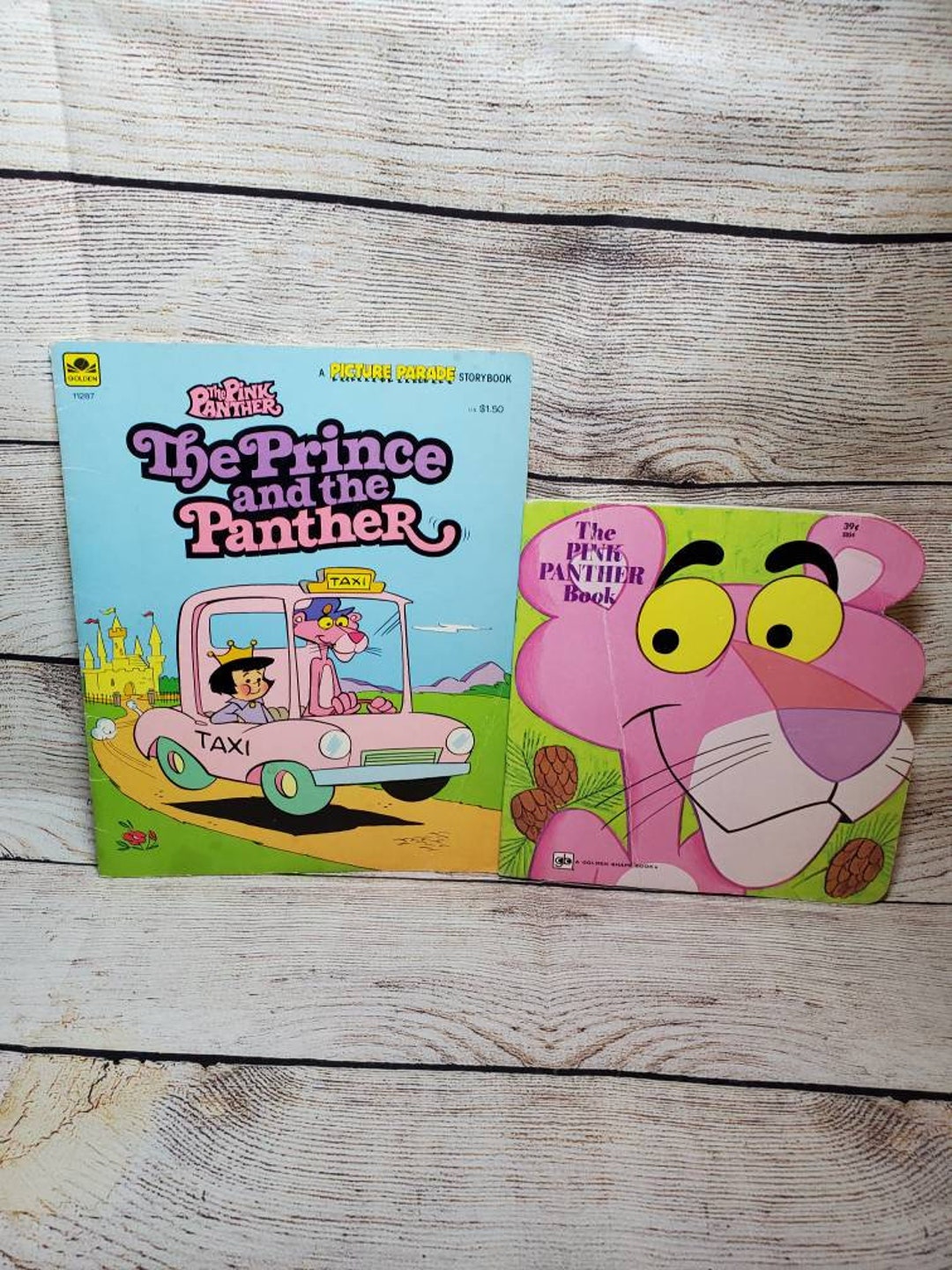 VTG Pink Panther Book Set the Pink Panther Golden Shape Book 1976 the ...
