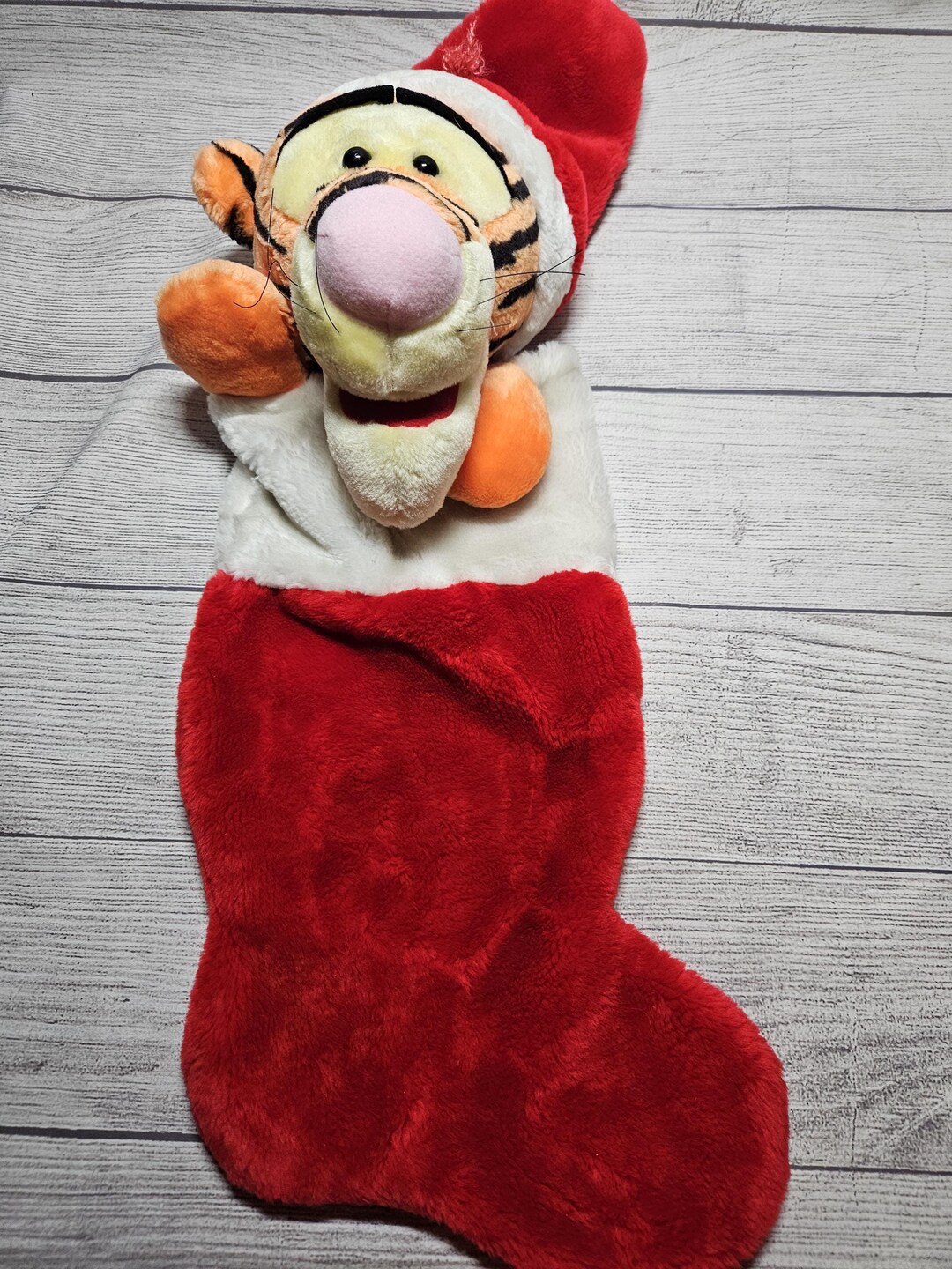 Vintage Disney TIGGER 3D Christmas Stocking 1990s 20 W/ Imperfections ...