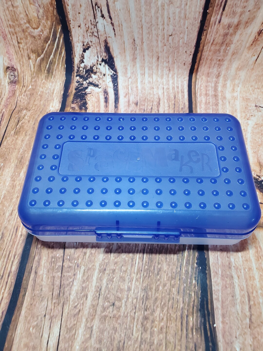 Vintage Spacemaker Pencil Box Arts Crafts 1990s Blue & Clear 8 X 5 - Etsy