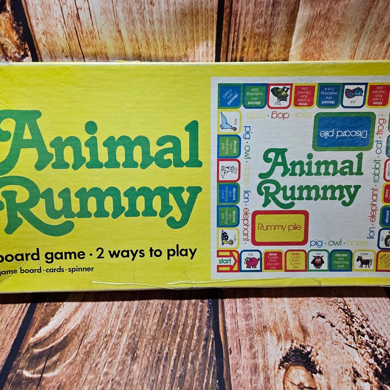 Vintage Animal Rummy - Etsy