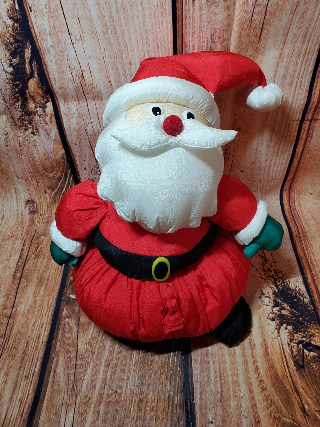 Vintage 1990's Puffy Santa Claus 10 Nylon Parachute Christmas Stuffed ...