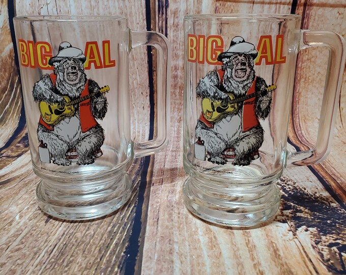 Vintage Walt Disney Country Bear Jug Band Jamboree BIG AL Guitar Glass ...