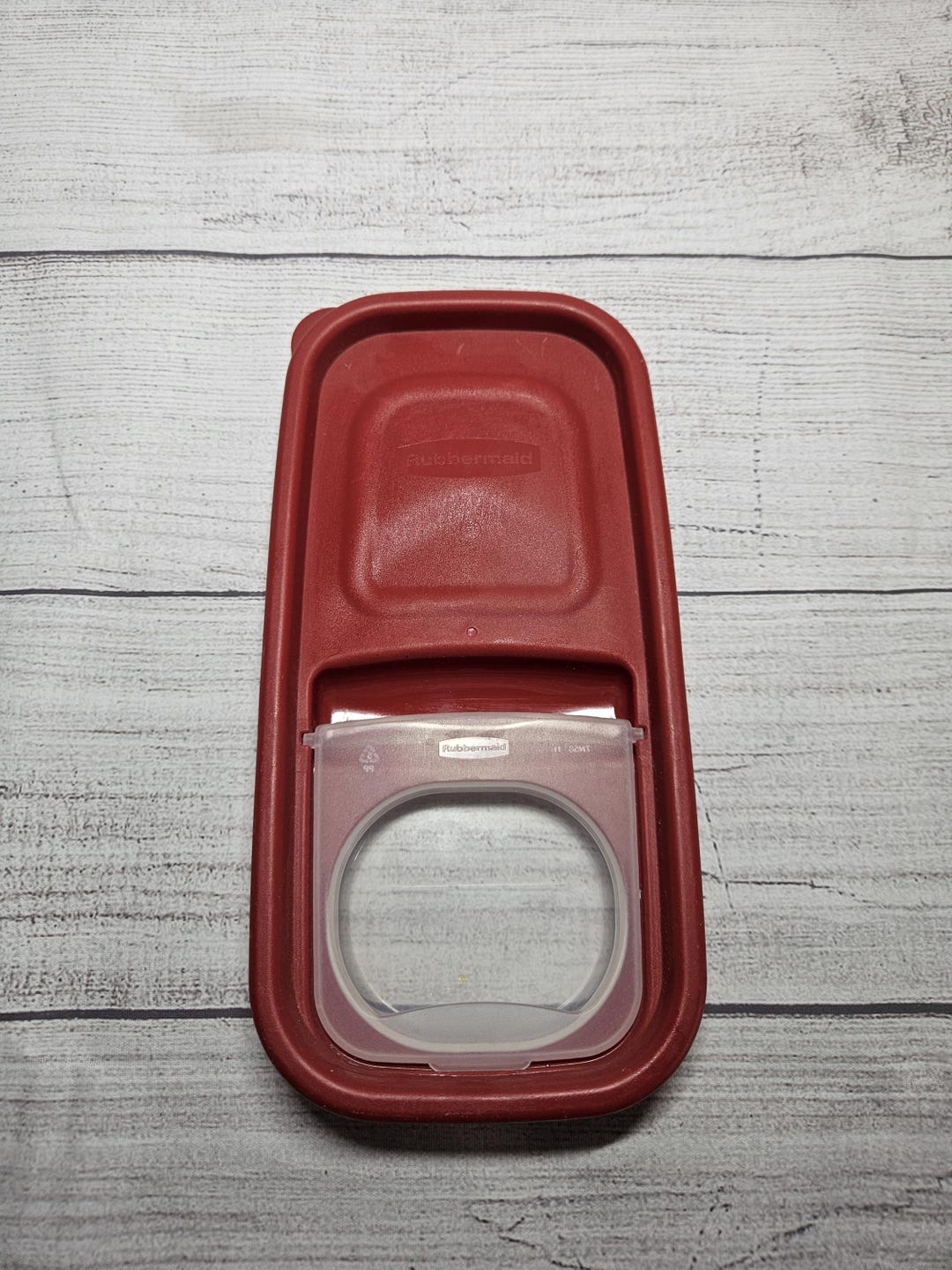 Rubbermaid 7N59 Red Replacement Snap LID ONLY Rectangle 9 1/2" X 4 1/2 ...