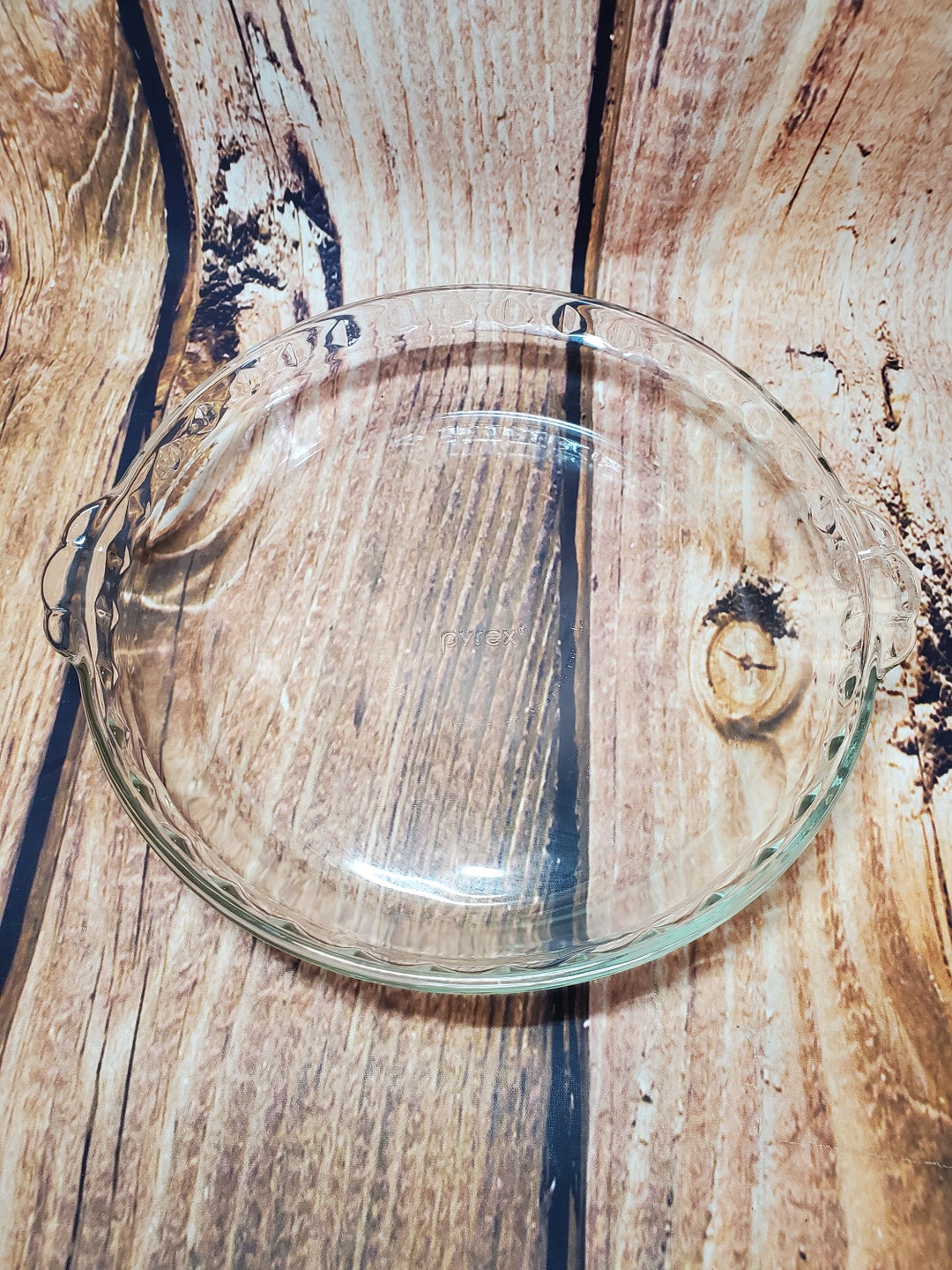 Vintage 1950's Backstamp Pyrex 229 Glass Deep Dish 10" Fluted Pie Plate ...