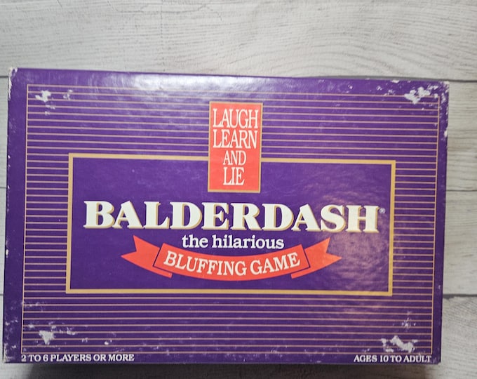1984 Original BALDERDASH Hilarious Bluffing Family Board Game ...
