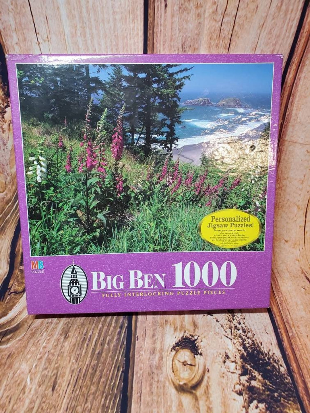 Vtg Milton Bradley Puzzle 1000 Pieces NEW Old STOCK Big Ben 1998 Samuel ...
