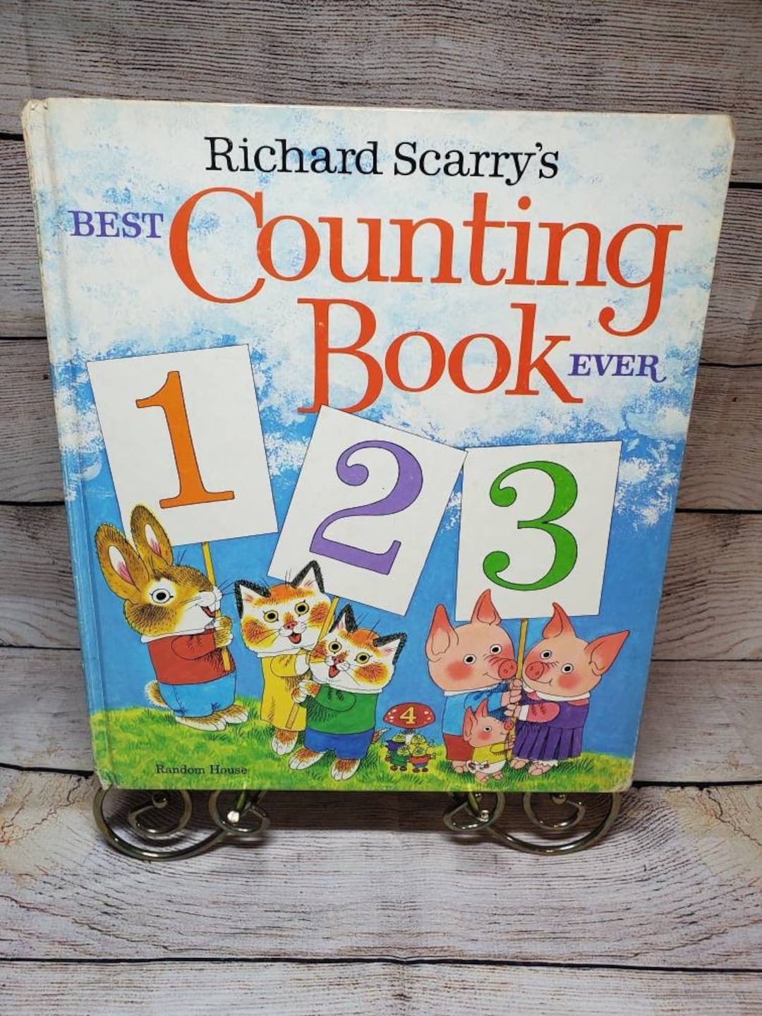 Richard Scarry's BEST COUNTING BOOK Ever Hardcover Extra Large Golden ...