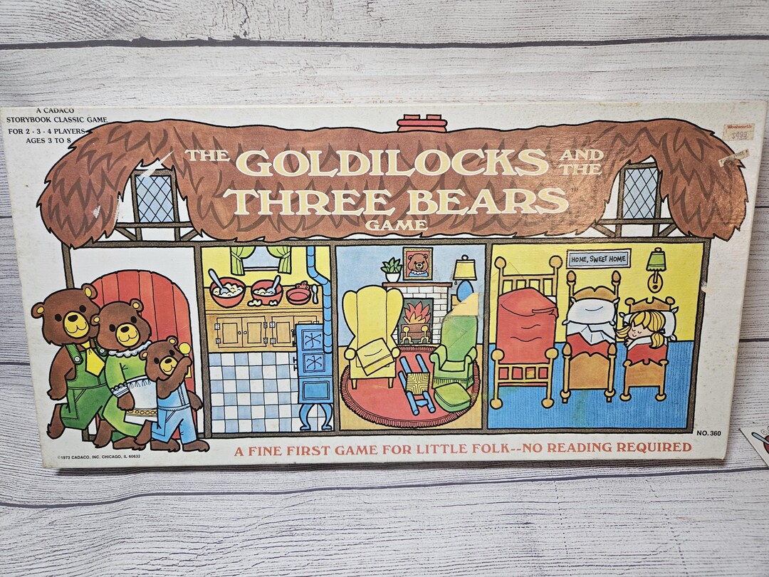 Vintage Goldilocks and the Three Bears Game by Cadaco 1973 COMPLETE No ...