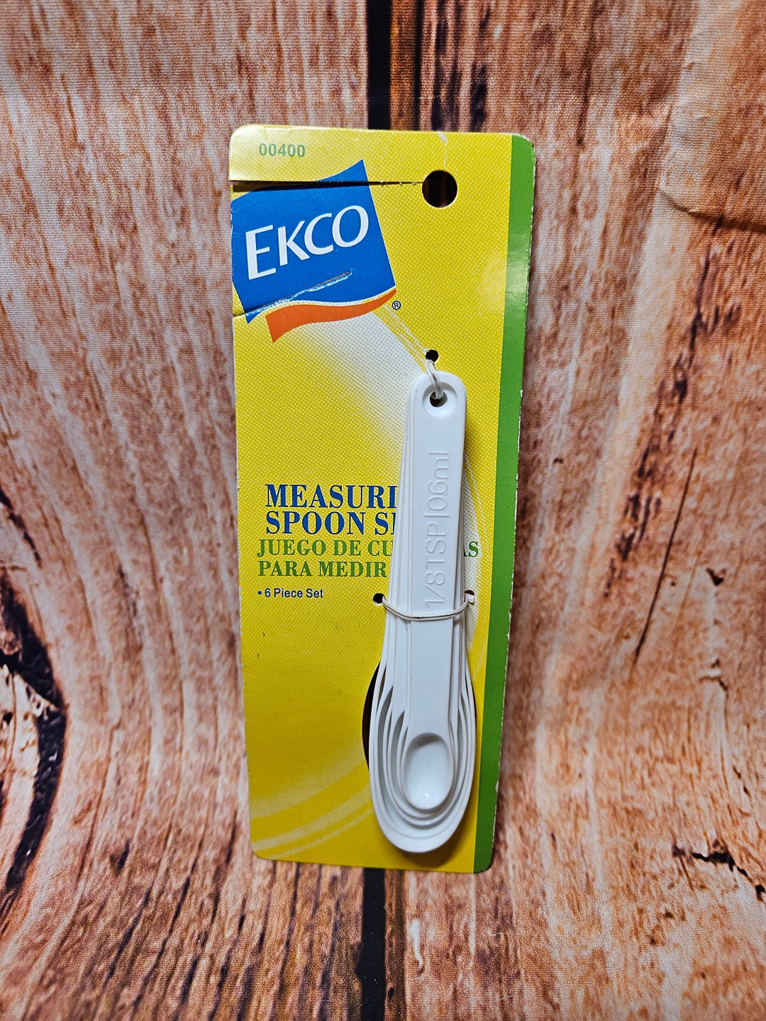 Vintage Ekco Measuring Spoon Set NEW OLD STOCK 2001 White 6-piece Set ...