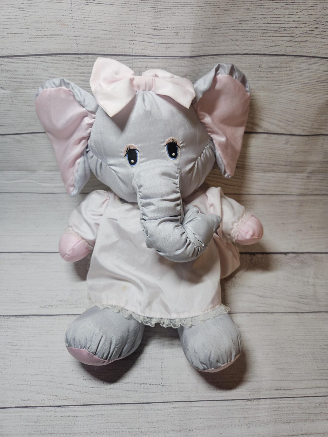 Vintage Potpourri Press Elephant Plush - 1987 - Puffalump-style - Gray ...