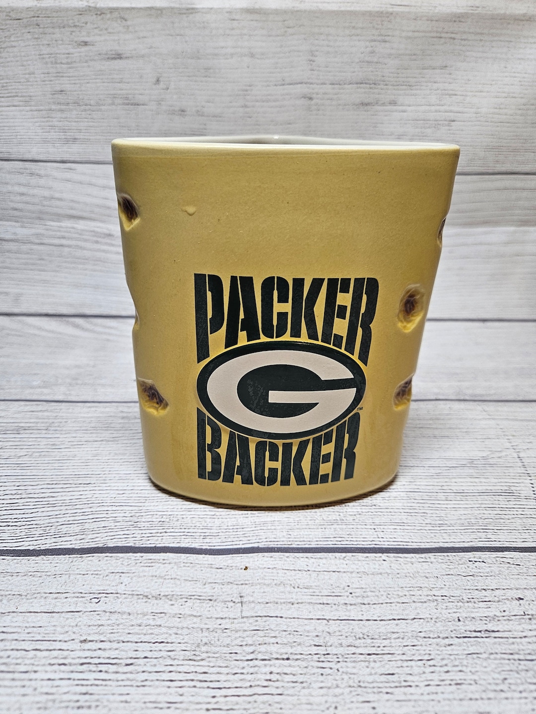 Vintage Green Bay Packers packer Backer Cheese Beer Mug Stein NFL Pre ...