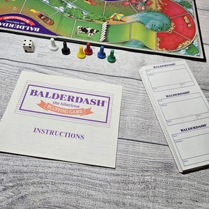 1984 Original BALDERDASH Hilarious Bluffing Family Board Game COMPLETE ...