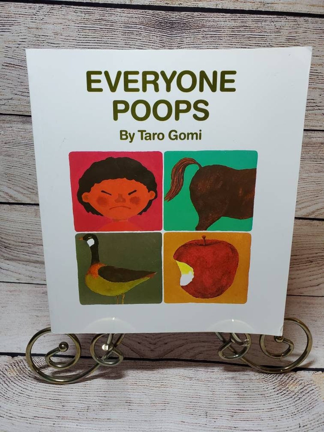 Vintage 2001 Everyone Poops Book Taro Gomi Illustrated - Etsy