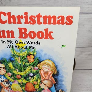 My Christmas Fun Book: in My Own Words All About Me Paperback 1983 ...