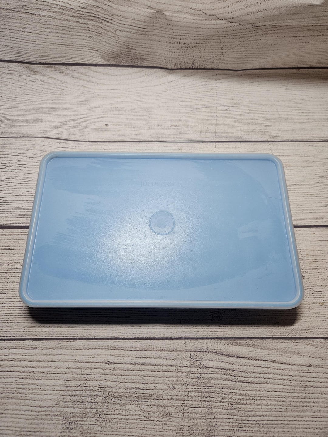 Vintage Tupperware Bacon/deli Meat Container 1292 BLUE With Sheer Lid ...