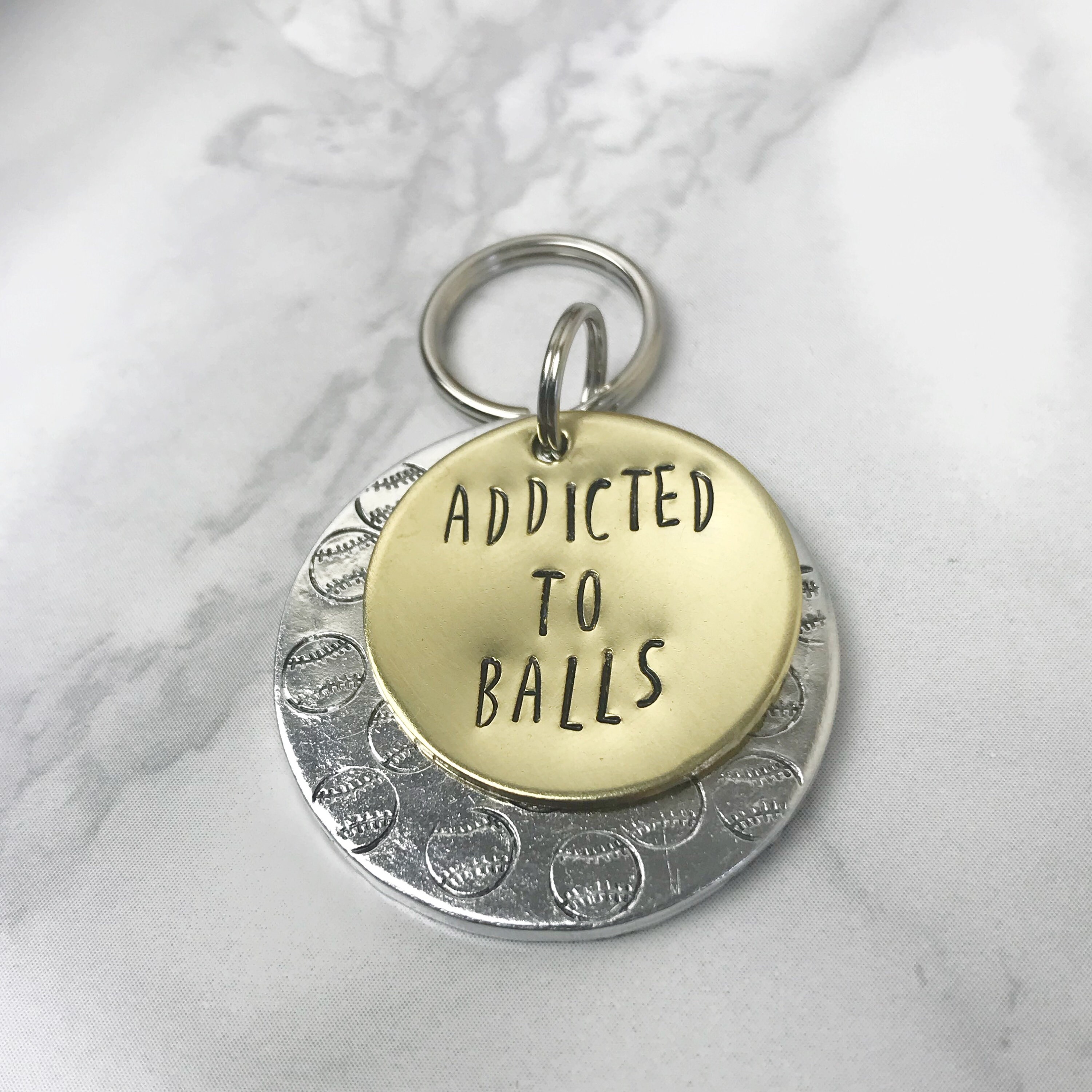 Dog Tag Addicted To Balls Dog Tag Cute Dog Tag Funny Dog | Etsy