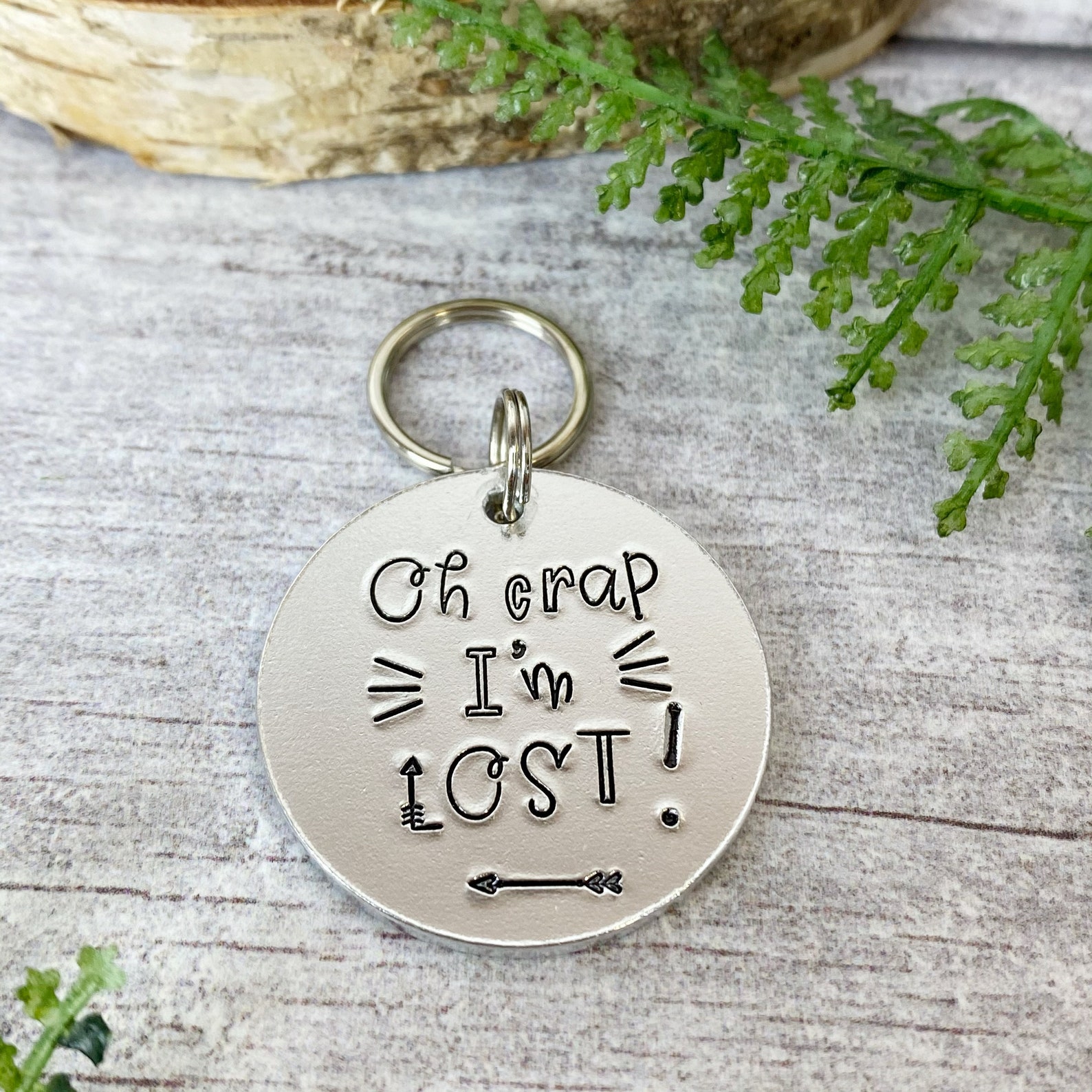Dog Tag Oh Crap I'm Lost Dog Tag Dog ID Tag Funny - Etsy