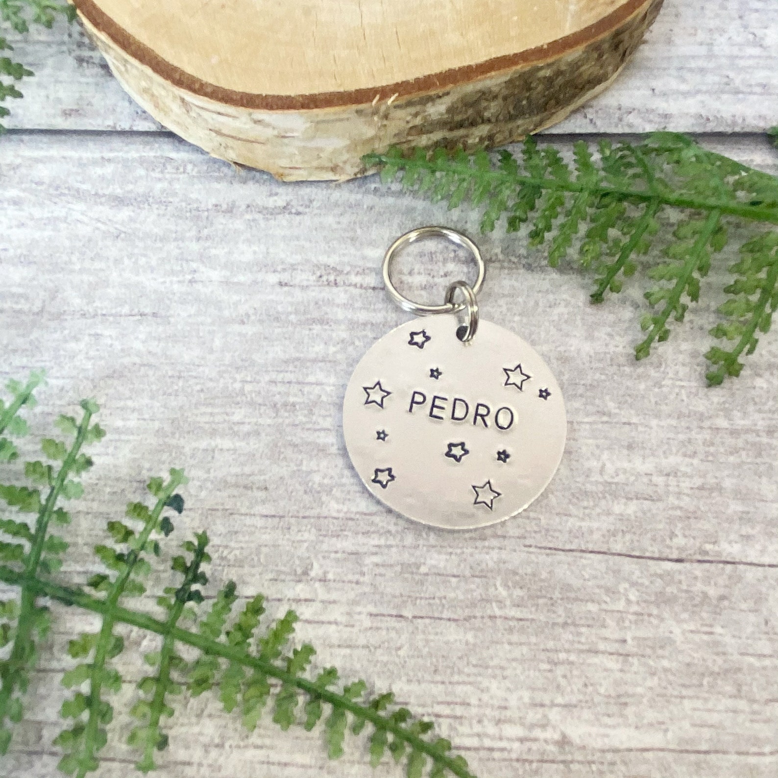 Dog Tag Shooting Stars Single Disc Dog Tag Star Dog ID Tag | Etsy