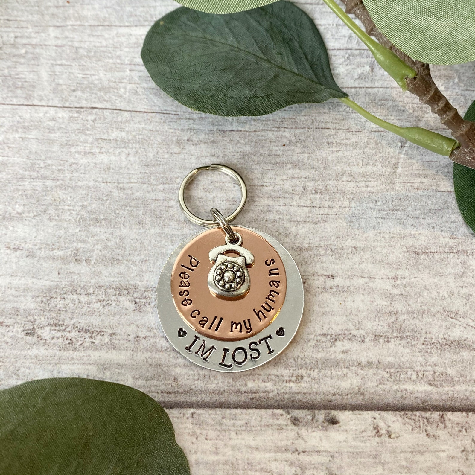 Dog Tag | Call My Humans Personalised Dog Tag | I'm Lost Pet Tag | Dog ...