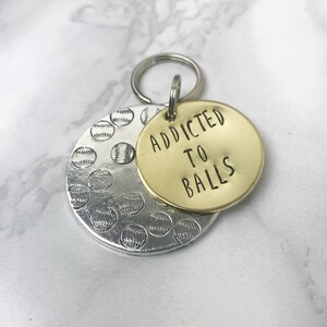 Dog Tag Addicted To Balls Dog Tag Cute Dog Tag Funny Dog | Etsy