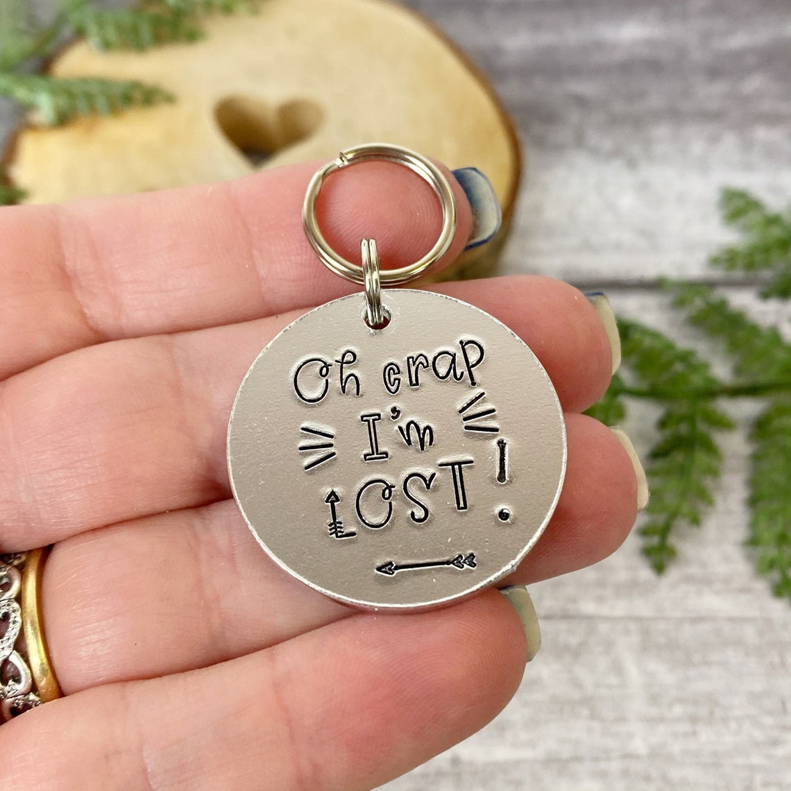 Dog Tag Oh Crap I'm Lost Dog Tag Dog ID Tag Funny | Etsy