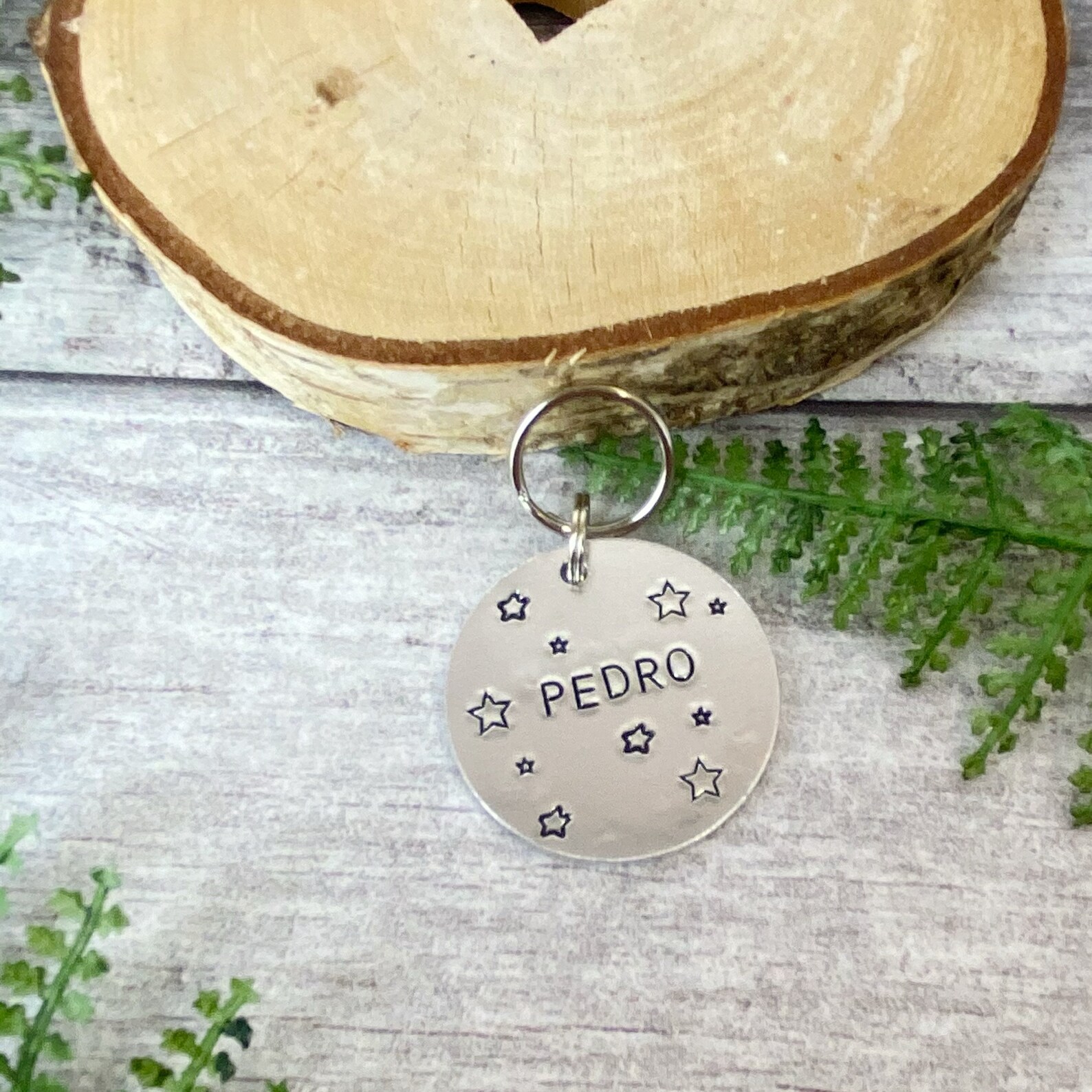 Dog Tag Shooting Stars Single Disc Dog Tag Star Dog ID Tag | Etsy