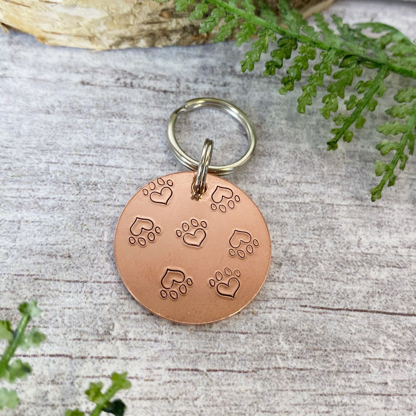 Dog Tag Baby Paw Prints Dog Tag Paw Dog Tag Puppy ID Tag | Etsy