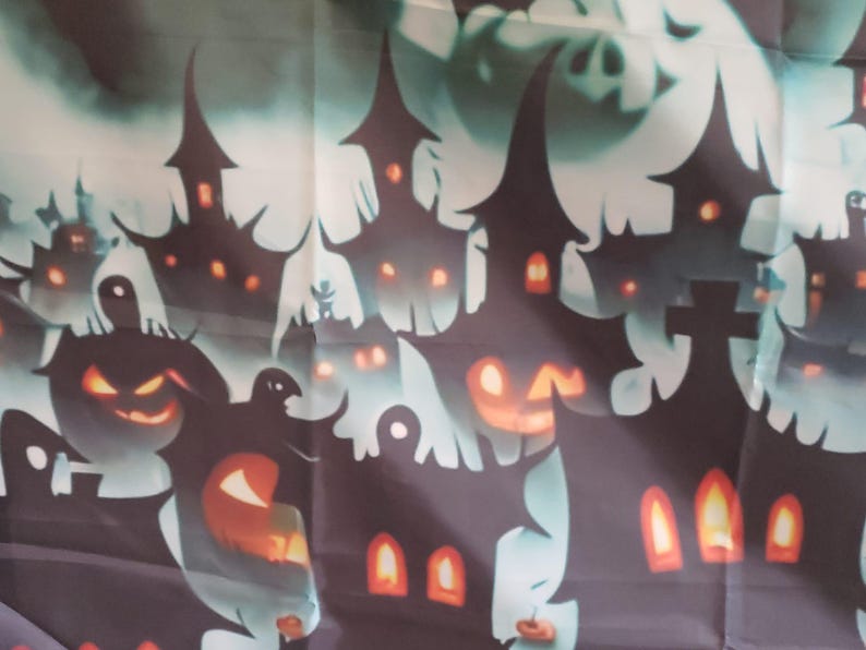Ghostly Clouds 6ft X 3ft Backdrop for Lemax Spooky Town / Dept. 56 ...