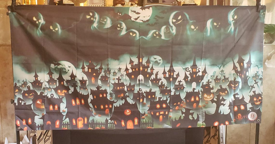 Ghostly Clouds 6 X 3 Backdrop for Lemax Spooky Town / Dept. 56 ...