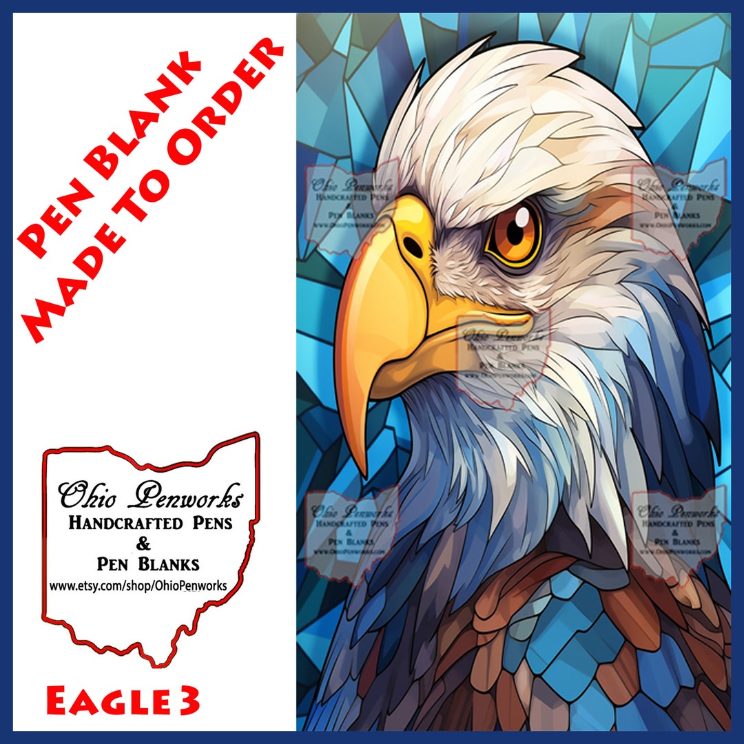 Bald Eagle Alumilite Pen Blank: Patriotic DIY Pen Making - Etsy
