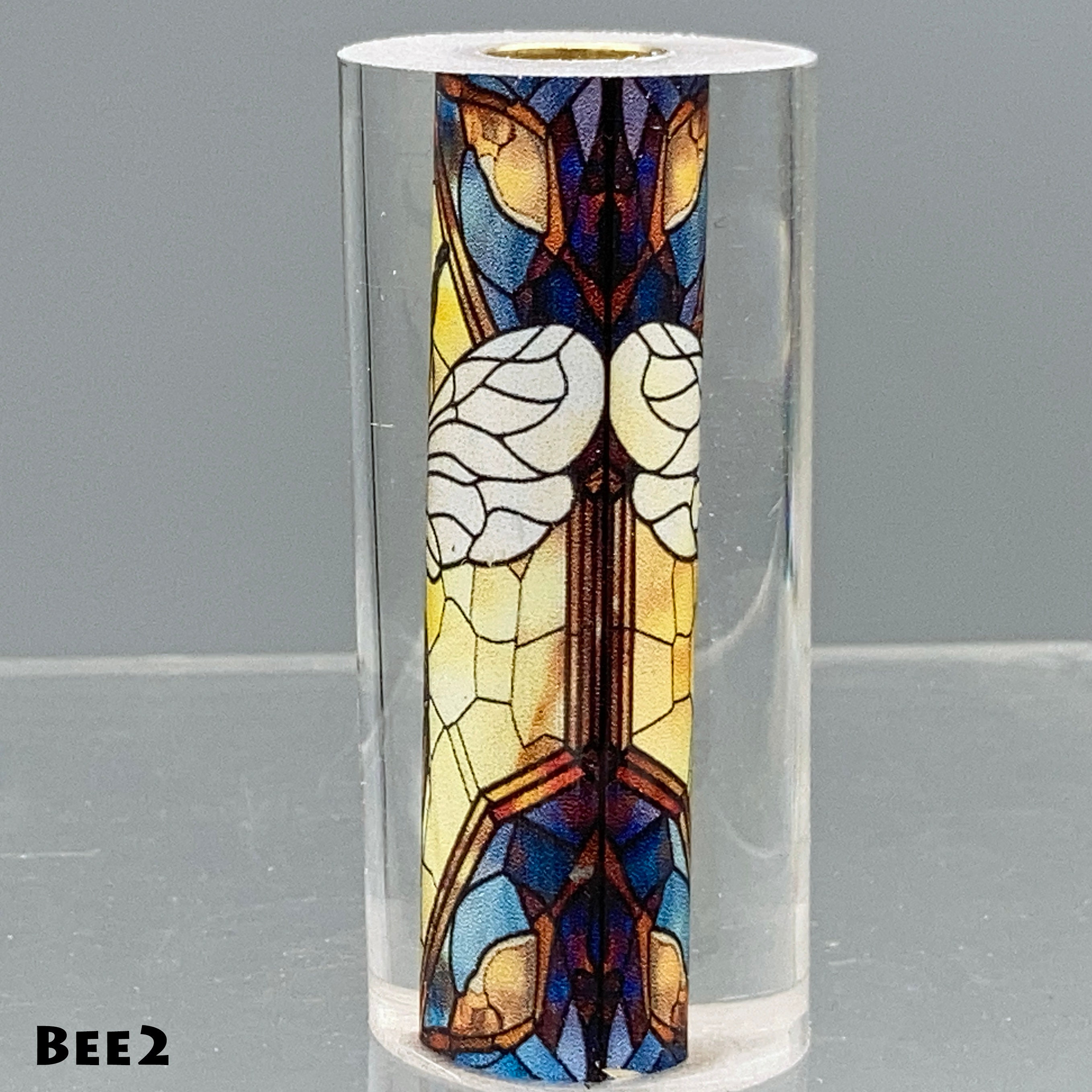 Custom Bumble Bee Alumilite Pen Blank - Handcrafted Stained Glass ...