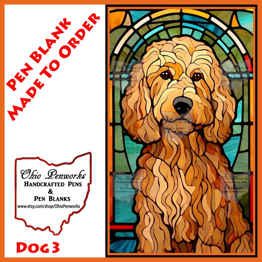 Unique Puppy-inspired Alumilite Acrylic Pen Blank for Animal Lovers - Etsy