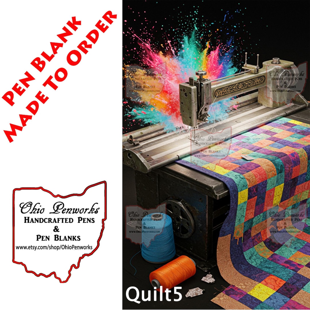 Color Burst Quilt Pen Blank - Urethane Acrylic for Long Arm Quilting ...