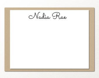 Stationary with name | Etsy