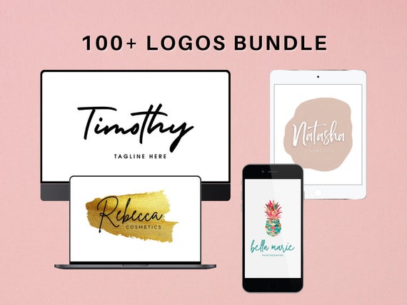 Branding Bundle Logo Pack Instant Download Canva Logo | Etsy