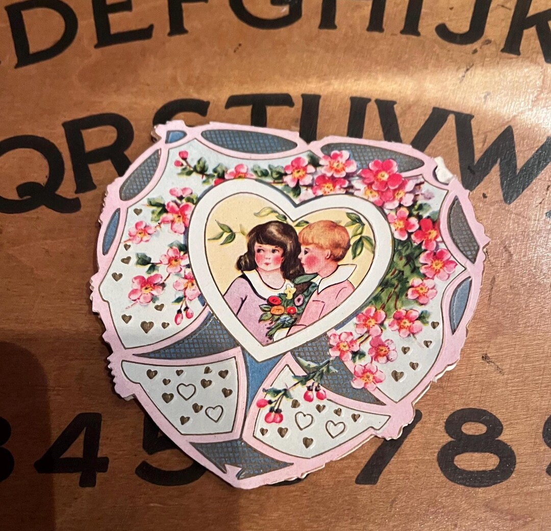 Vintage 1920's Ouija Board Valentine Card Antique Love Romance Gift ...