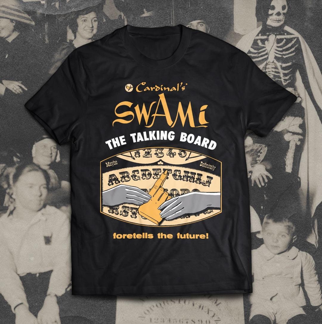Salem Witch Board Museum Cardinal Swami Talking Board Ouija T-shirt ...