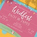Wedfest Invitation, Festival Wedding Invitation, Tipi Wedding ...