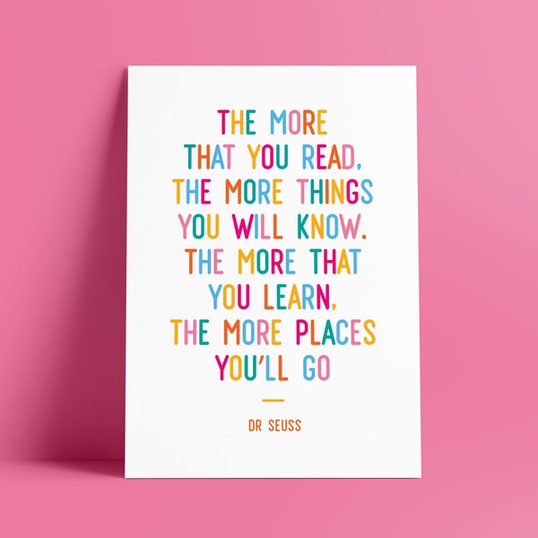 Dr Seuss Poster - Etsy