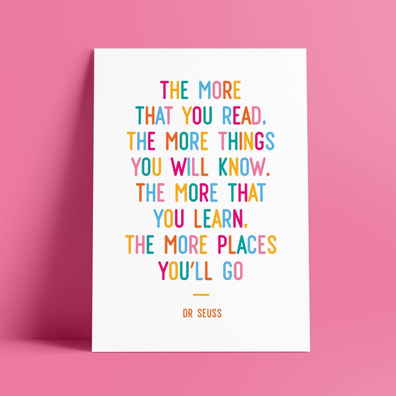 Dr Seuss Poster - Etsy