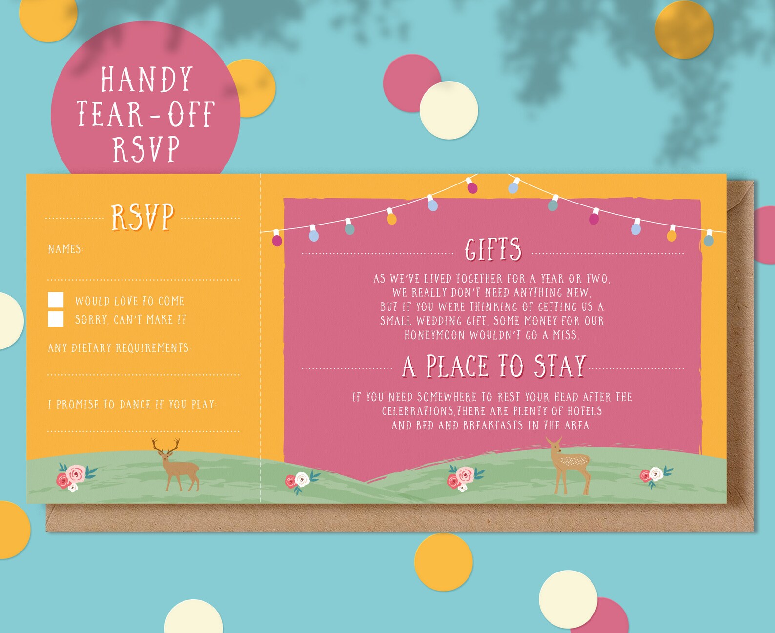 Wedfest Invitation Festival Wedding Invitation Tipi Wedding - Etsy UK