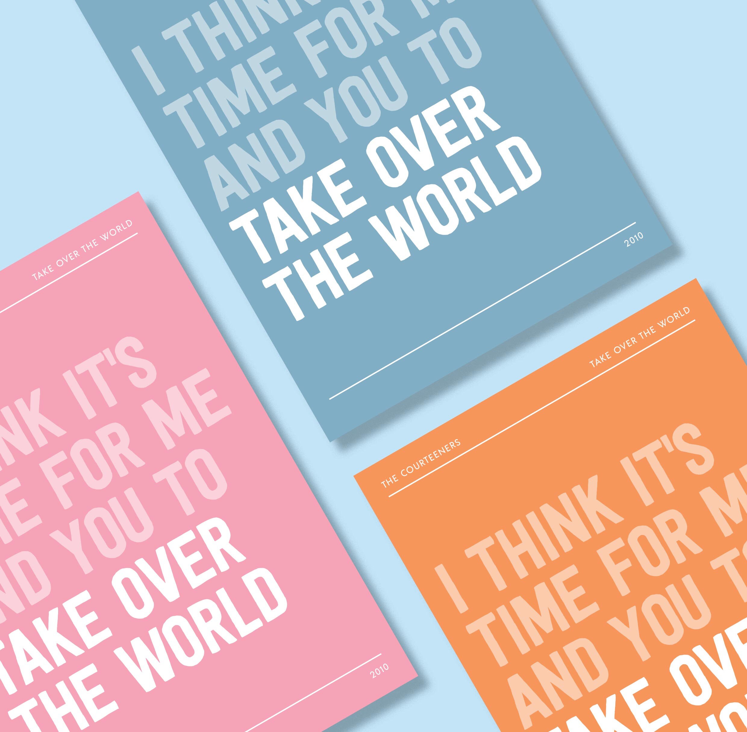 Courteeners Print Take Over the World Poster Lyrics Print - Etsy