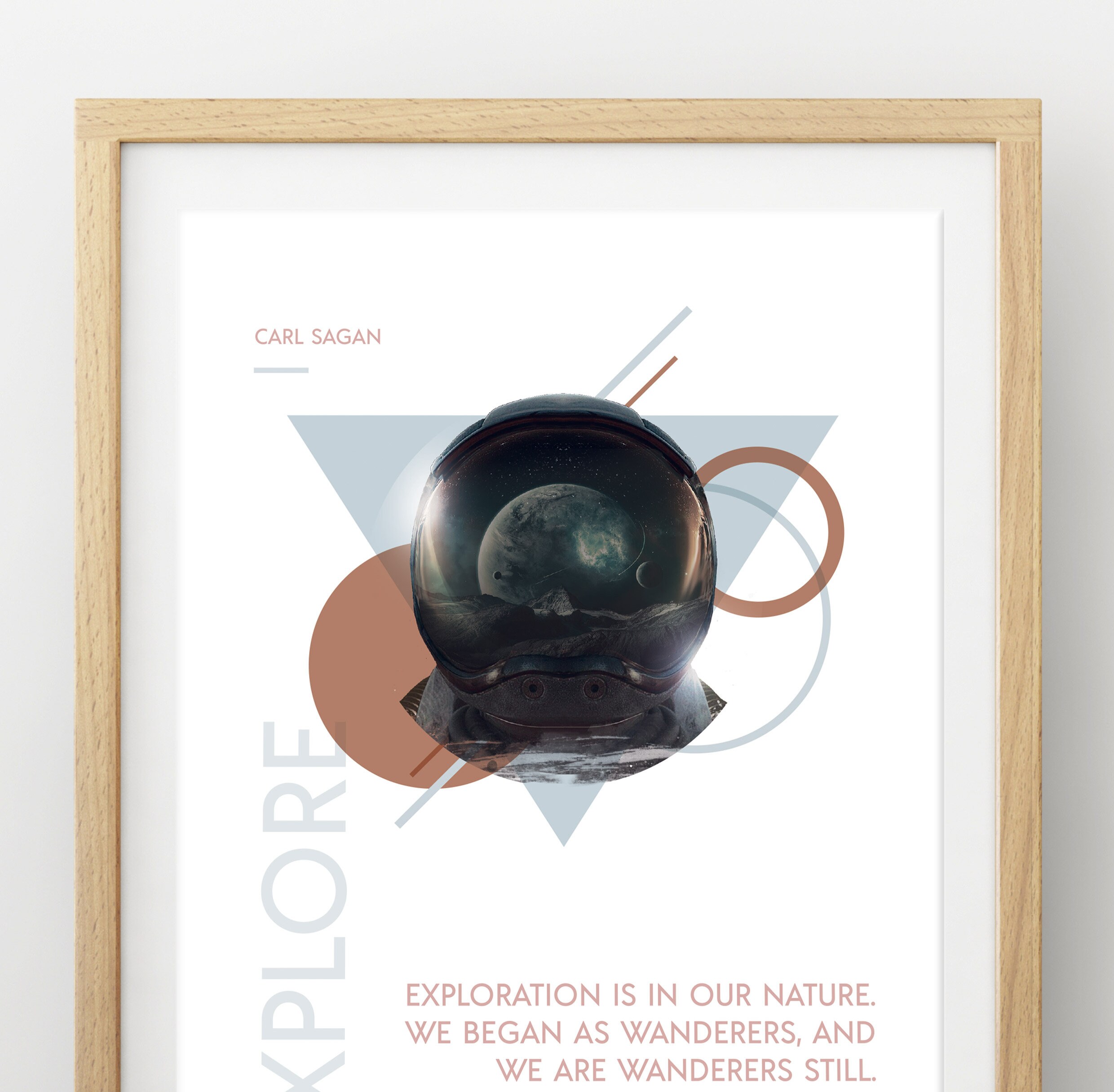 Carl Sagan Quote Poster Pale Blue Dot Space Print Science - Etsy